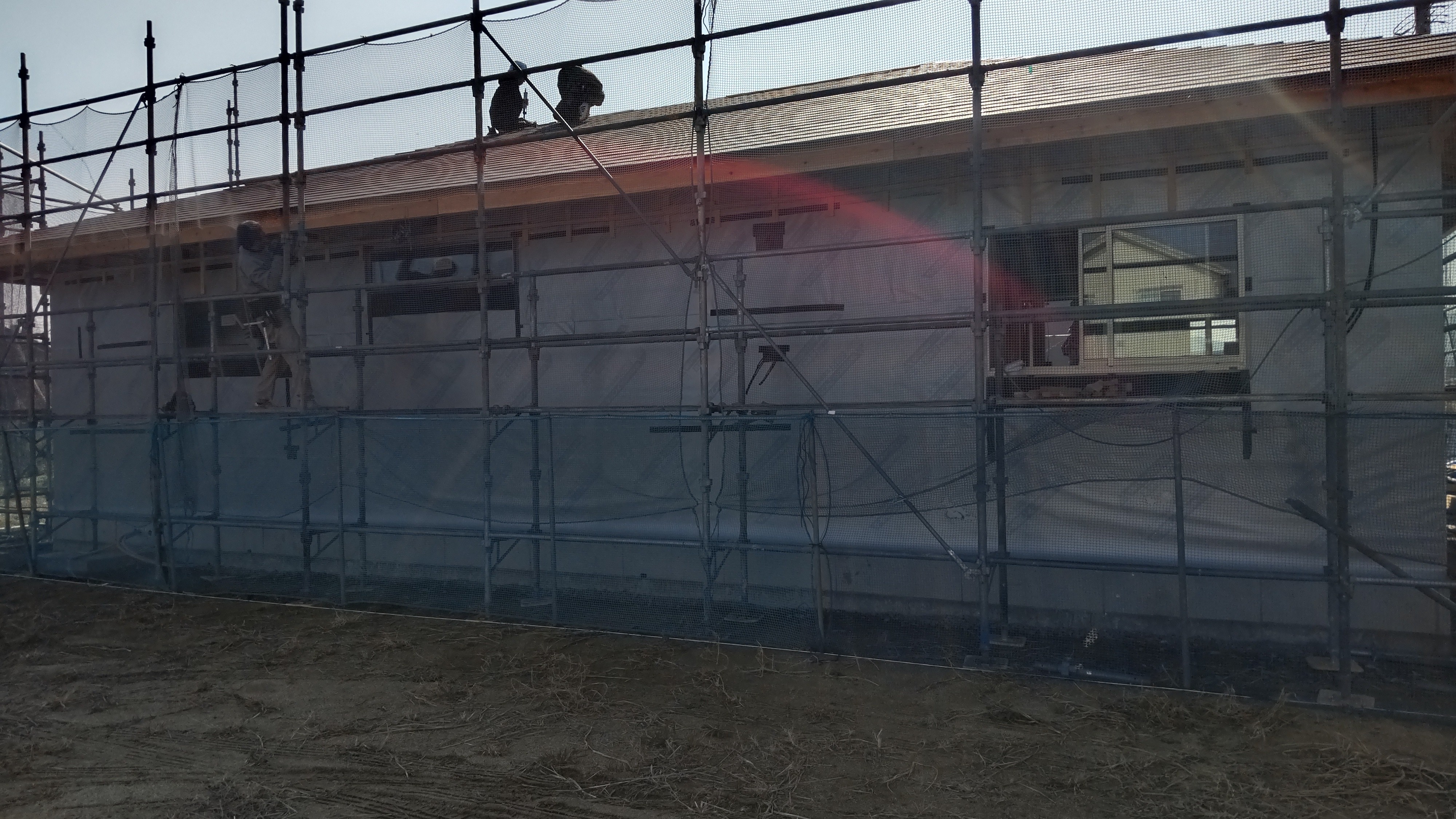 行橋市 平屋 もうすぐ吹付断熱 | ブログ | アイフルホーム 中津店 行橋店